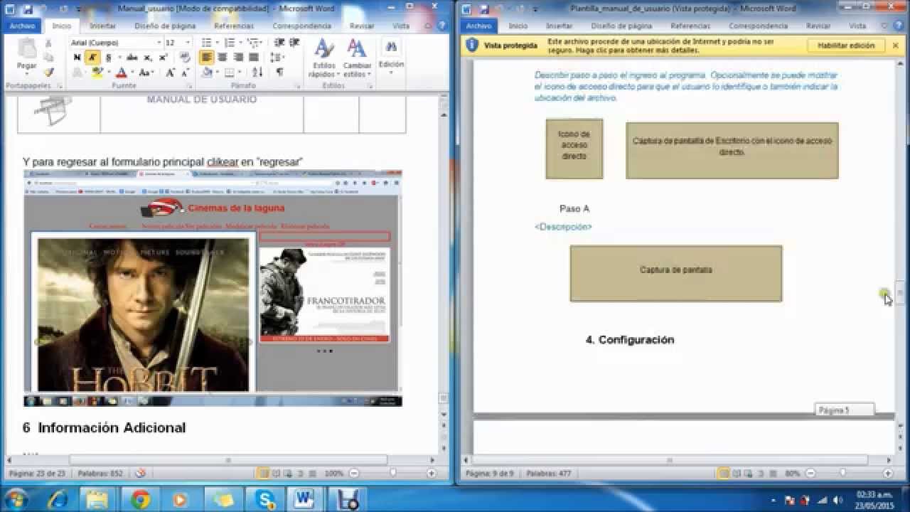 Manual tecnico y Manual de usuario - Ingenieria del software