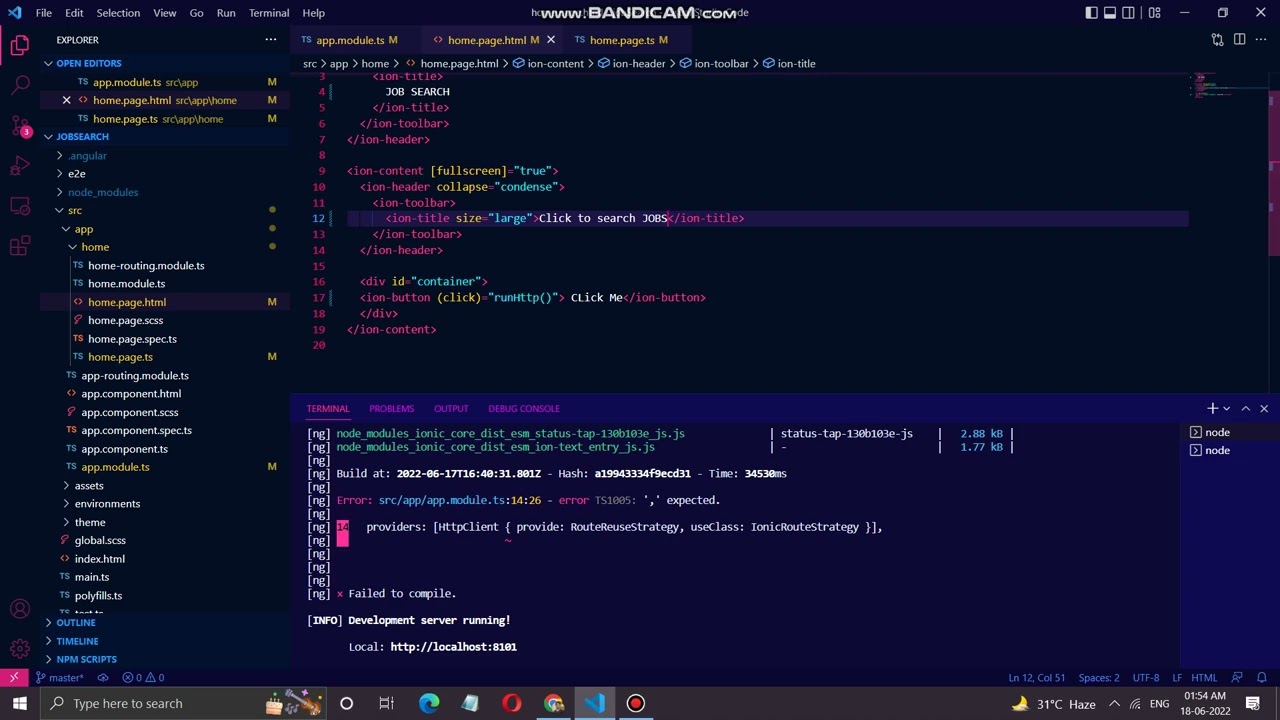 ionic app to fetch data rest api