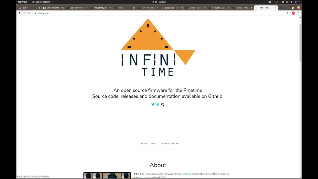 Set the time on your PineTime watch running InfiniTime