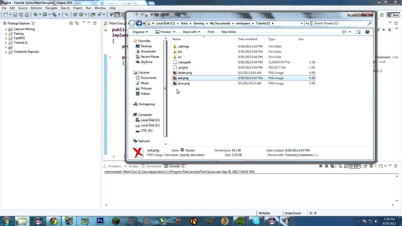 Java Tutorial 12: Hello ImageIcon!