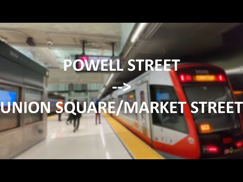 Transferring from Powell St. Station to Union Square Station | Central Subway