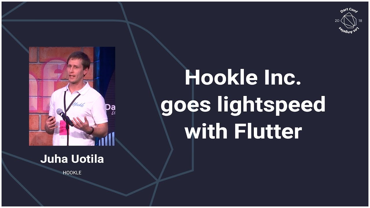 Hookle Inc. Goes Lightspeed with Flutter (DartConf 2018)