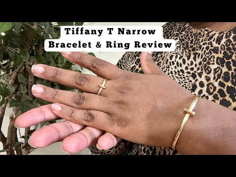 Tiffany & Co. Tiffany T Narrow Hinge Bracelet and Ring with Diamonds