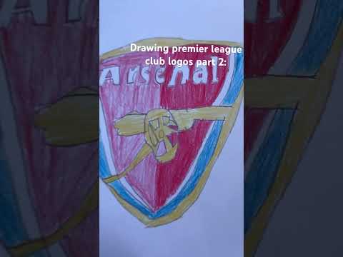 Drawing premier league club logos: Arsenal