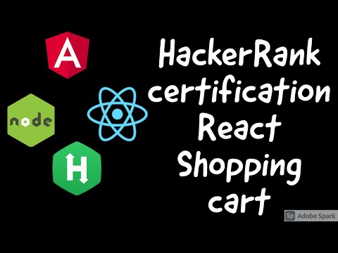 Learn React Shopping cart App HackerRank Test 9 - Mind Luster