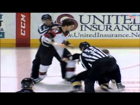 Bobby Robins vs. Joel Rechlicz, January 02, 2013 - Providence Bruins vs ...