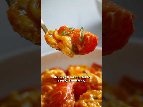 10 min Chinese Tomato Egg Stir Fry 🤤 #easyrecipe