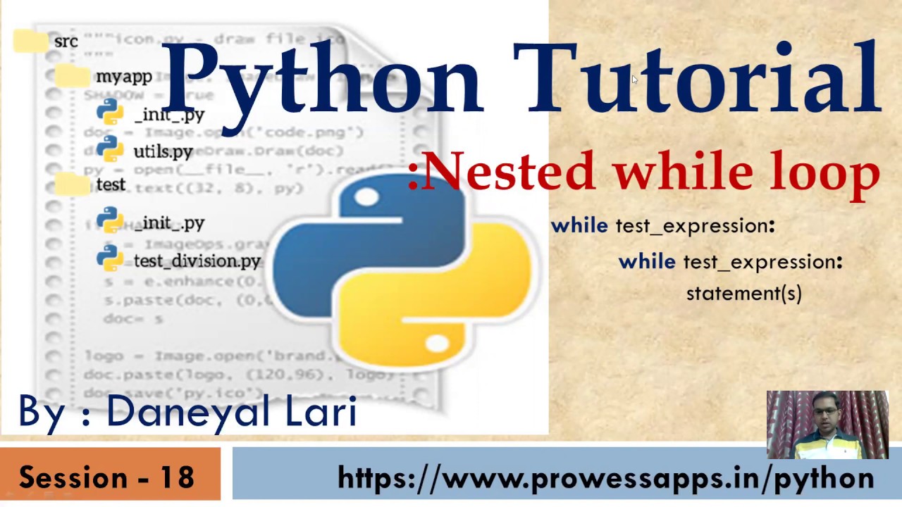 #18 Python Tutorial for Beginners | Nested Loop in Python | Nested while loop in Python