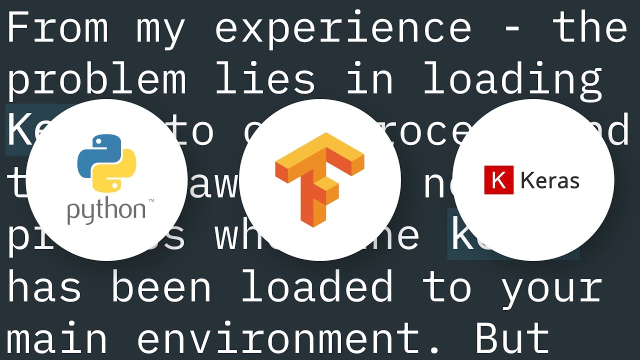 Keras + Tensorflow and Multiprocessing in Python
