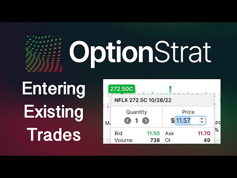 OptionStrat Tips: Entering an EXISTING trade