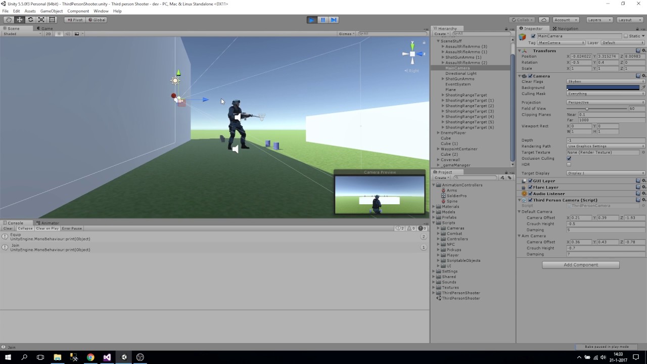 Third Person Shooter E41: Camera collision (Fix)
