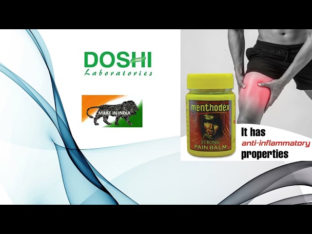 Pain Balm - Menthodex Back Pain Relief Balm Manufacturer from Mumbai