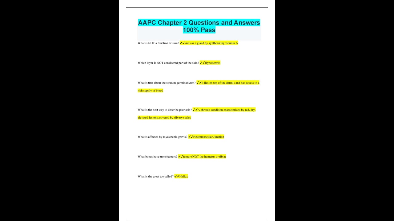 AAPC Chapter 2 Questions and Answers 100% Pass
