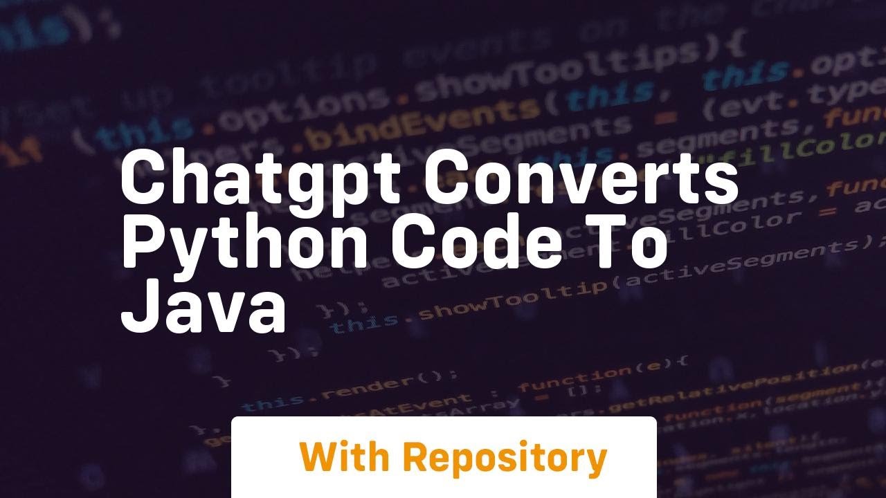 Chatgpt converts python code to java