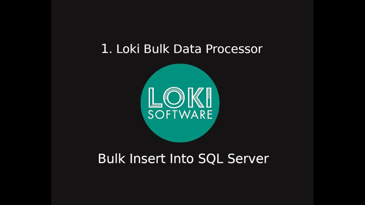 1. Loki Bulk Data Processor:  Rapid Bulk Inserts Into SQL Server Using ASP.Net Core / C#