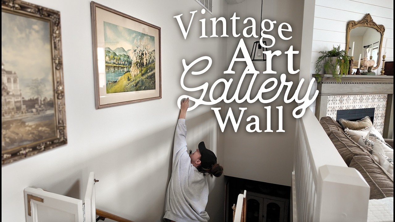 *NEW* Installing a Vintage Art Gallery Wall at My Mom's House!