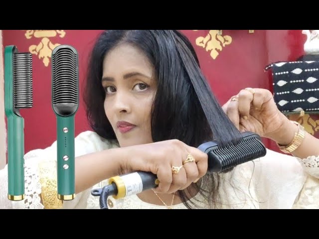Hair Straightening Machine - Hair Straightening Iron Built with Comb ...