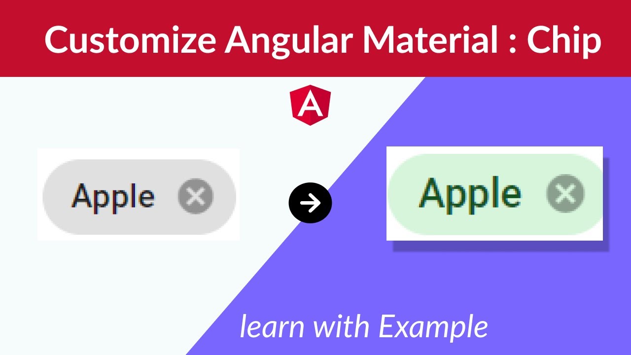 Angular material chips custom style | Angular Material mat-chip