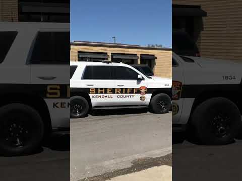 Kendall County Sheriff Unit Going On Patrol in Boerne Texas