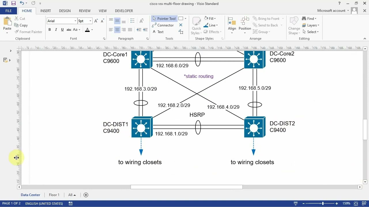 Network Diagram Tutorial - Data Center Internet DMZ (Failover Redundancy Design)