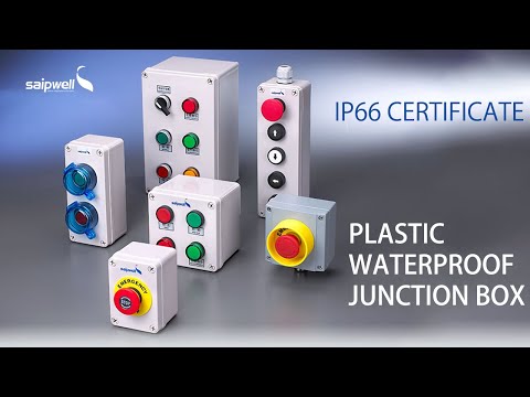 Plastic waterproof junction box