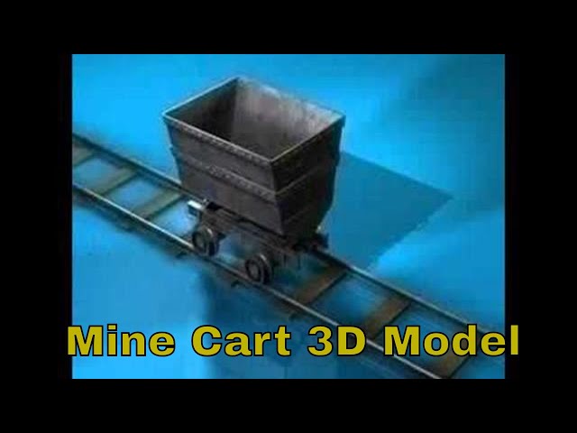 Mine cart 3D Model - FlatPyramid