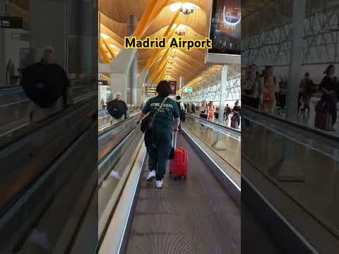 Connecting flight Madrid Airport Spain