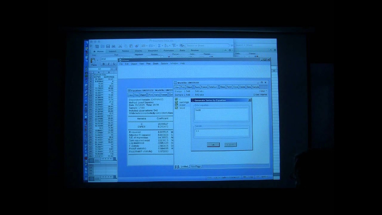 Using EViews - Part 1
