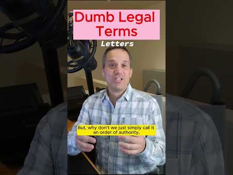 Letters of Authority - Dumb Legal Terms #TheProbatePro #legalterms #authority #letters #probate