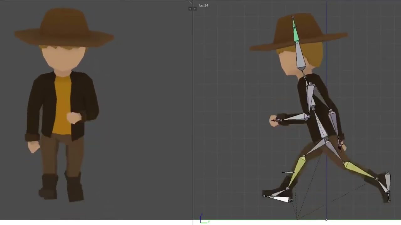 Blender Character Animation  Run Cycle HD