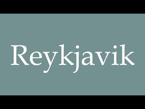 How to Pronounce ''Reykjavik'' Correctly in French