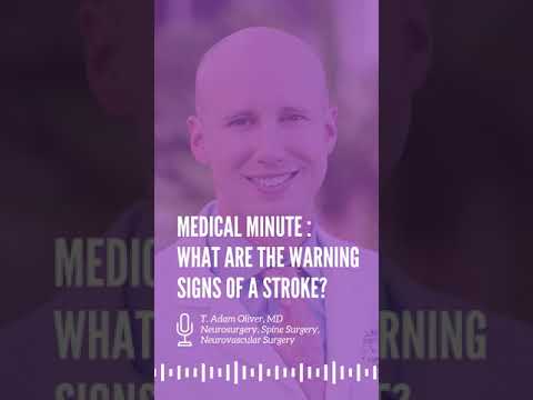 Medical Minute: What are the warning signs of a stroke?
