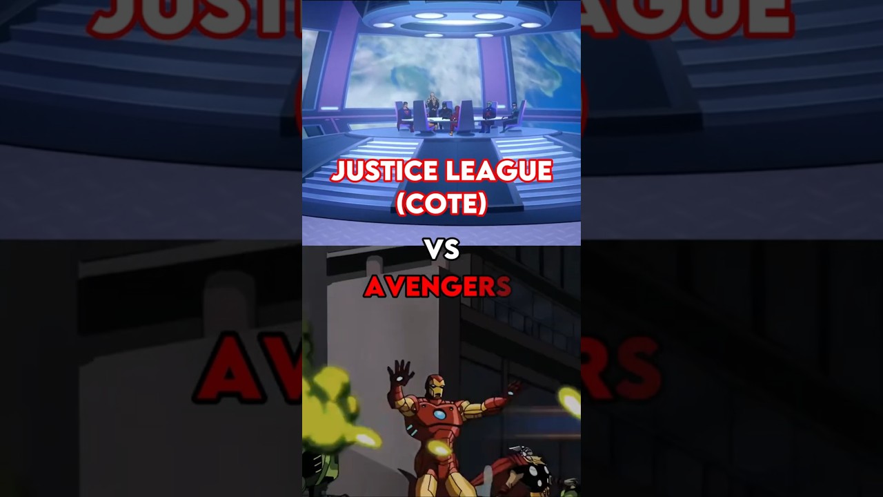 Justice League(COTE) vs Avengers(EMS) #marvel #dc #justiceleague #avengers #vs #edit #1v1 #shorts