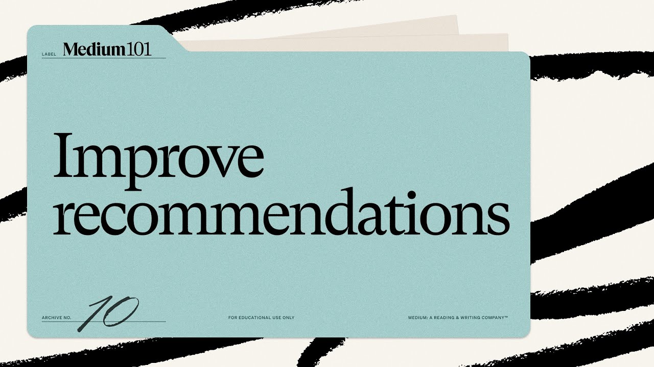 How to find more stories you'll love on Medium