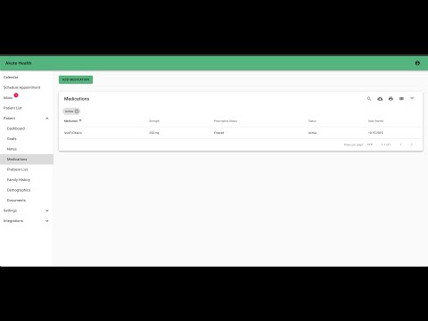 E-Prescribe Walkthrough