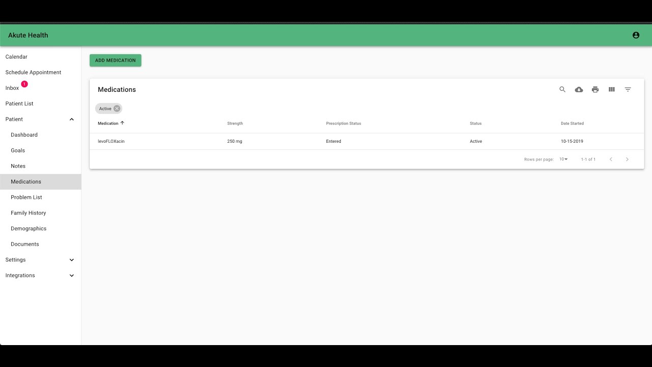 E-Prescribe Walkthrough
