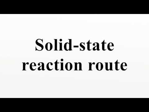 Solid-state reaction Video Lecture - Class 12