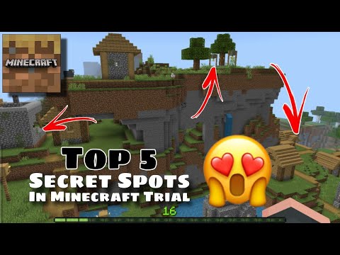 TOP 5 SECRET SPOTS for Mining in Minecraft Trial