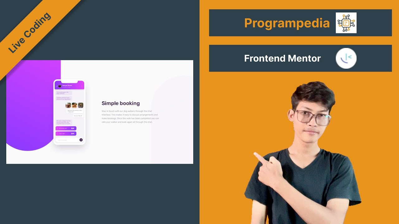 Chat app CSS illustration , Frontend Mentor Challenges