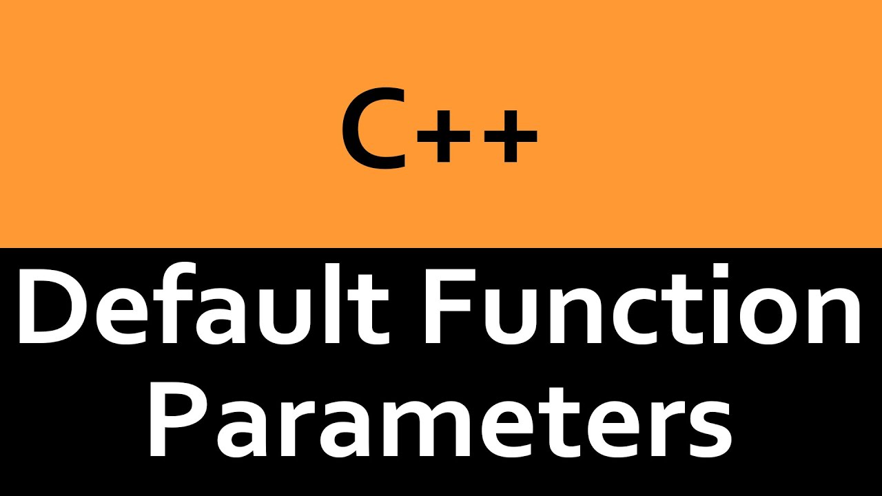 Default Function Parameters for C++