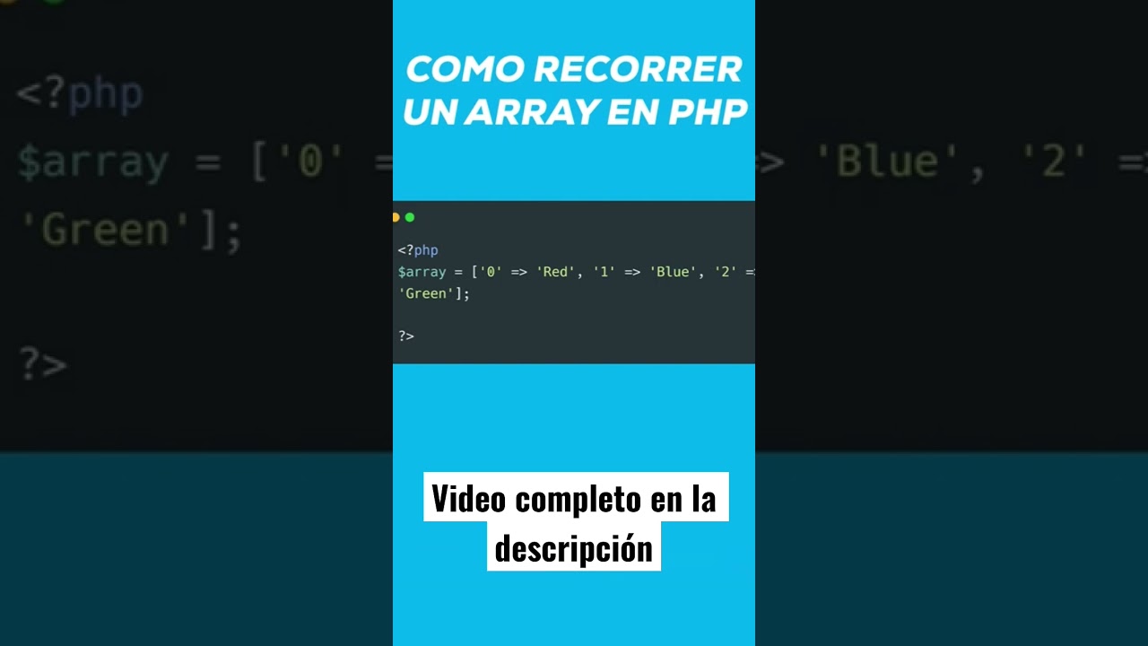 Recorrer array en PHP