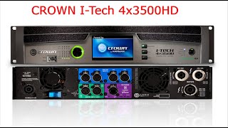 Crown I-Tech Series 4x3500HD Omnidrive HD4 4-Channel Power Amplifier ...