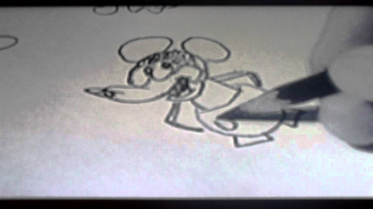 Walt Disney Drawing Mickey Mouse
