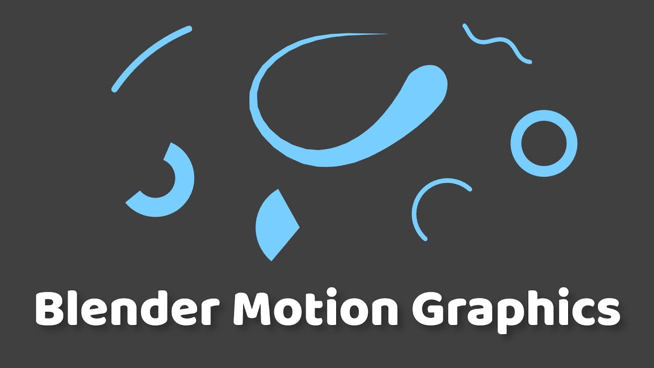 Blender 2D Motion Graphics Tutorial - Simple Elements - Pt. 1