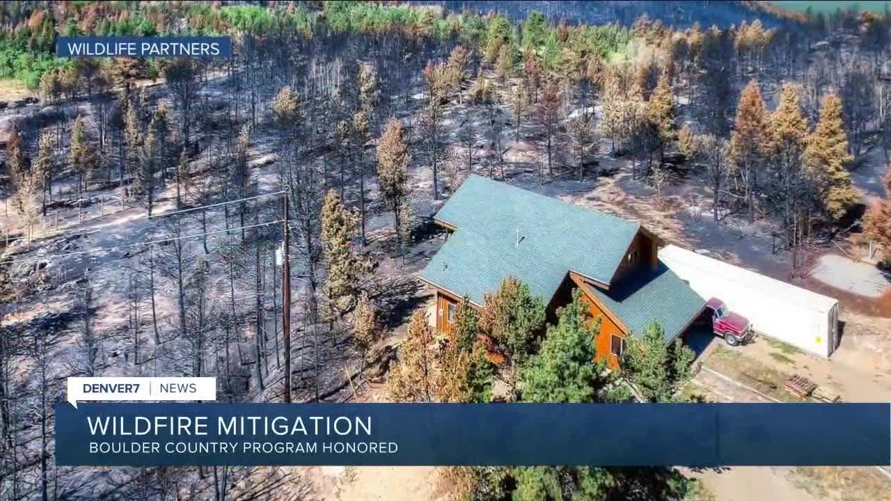 Boulder's Wildfire Partners program honored for mitigation work