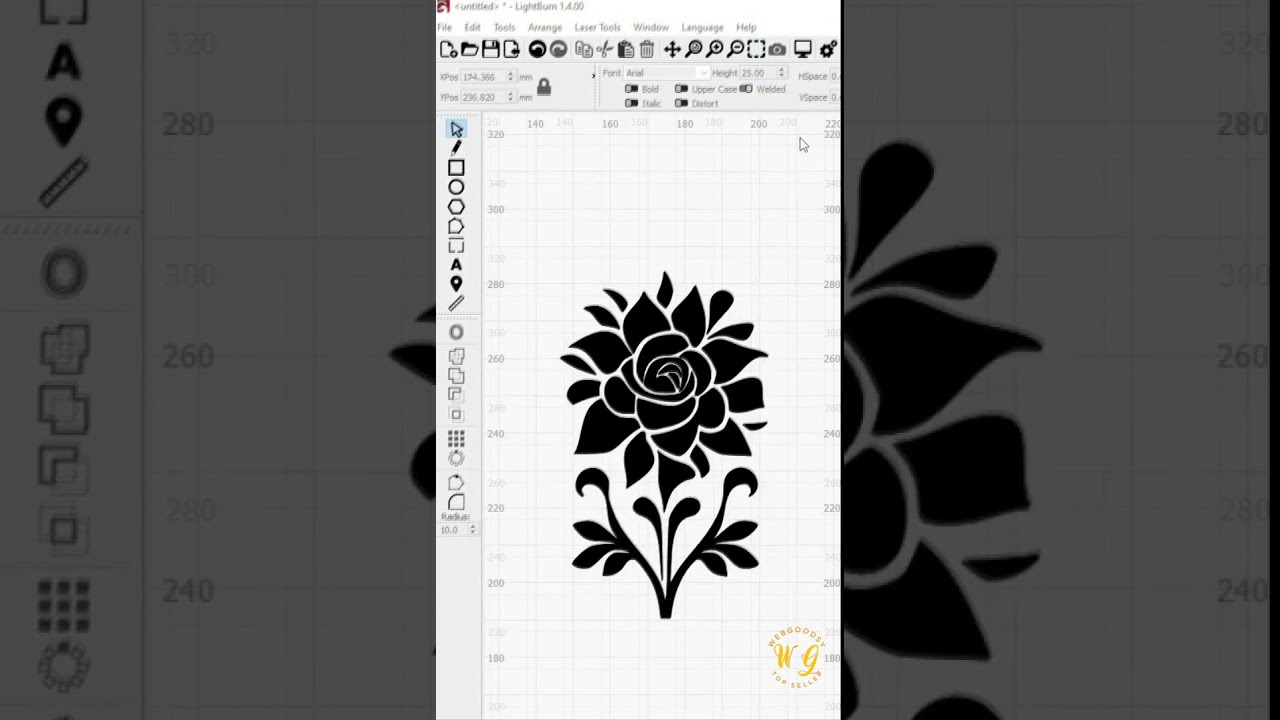 How to import SVG in Lightburn #shorts