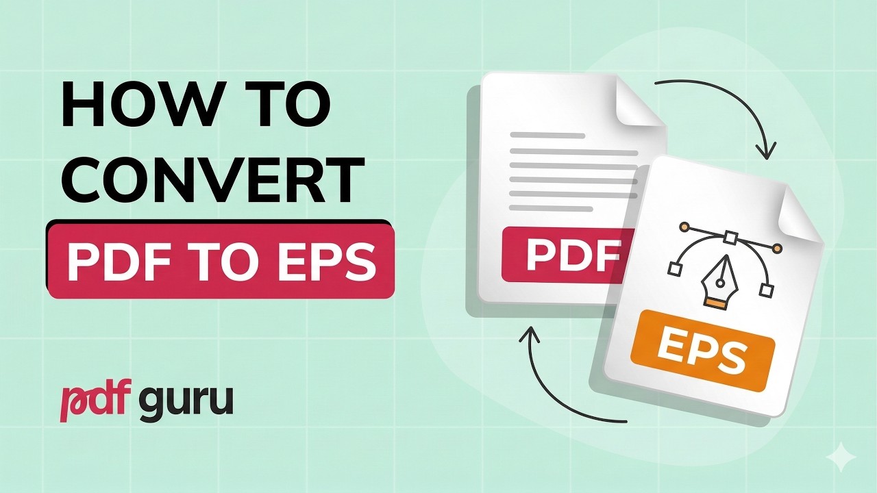 Convert PDF to EPS in Seconds | PDFGuru Tutorial