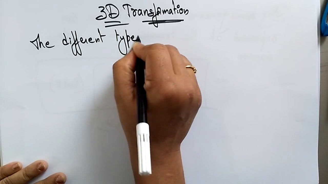 3D Translation with example | CG | Computer Graphics | Lec-26 | Bhanu Priya