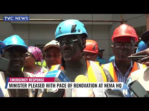 Minister of Humanitarian Affairs Pleased With Pace Of Renovation At NEMA Headquarters