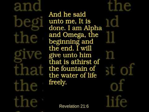 Revelation 21:6 - King James Version
